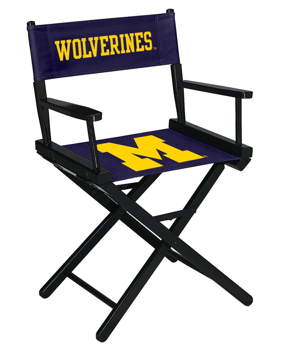 Michigan Wolverines Table Height Directors Chair – Man Cave Gamez