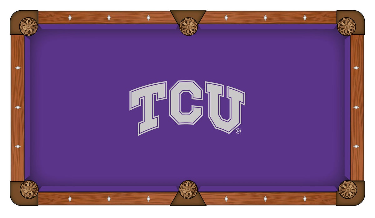 TCU Horned Frogs 8-Foot Billiard Cloth – Man Cave Gamez