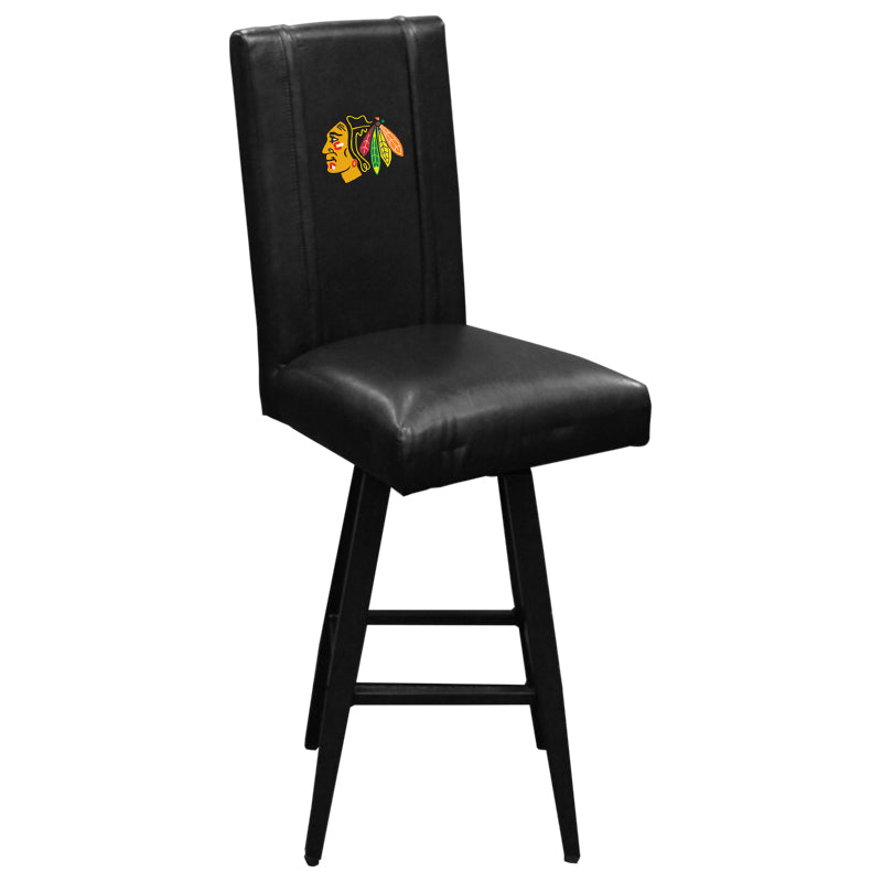 Swivel Bar Stool 2000 Chicago Blackhawks Logo – Man Cave Gamez