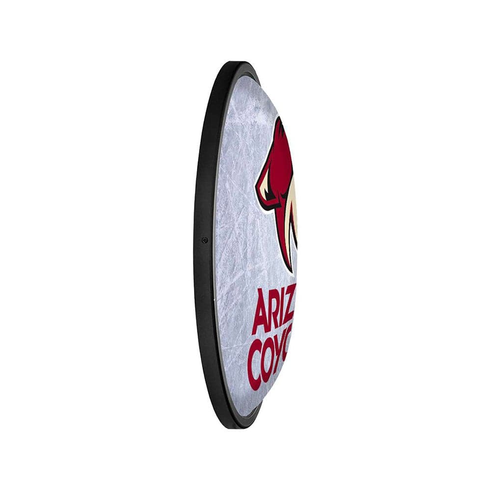 Arizona Coyotes: Ice Rink - Oval Slimline Lighted Wall Sign - The Fan ...