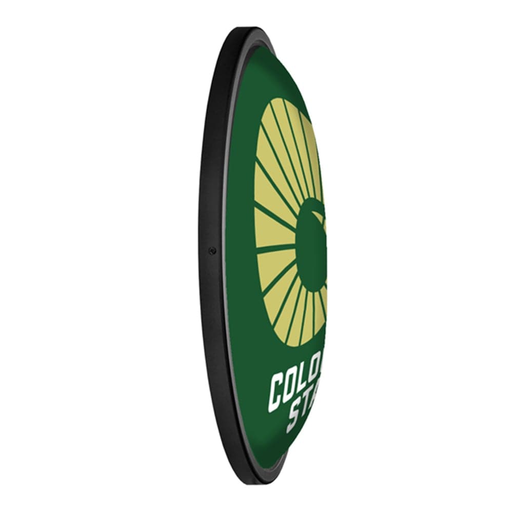 Colorado State Rams: Ram's Horn - Round Slimline Lighted Wall Sign ...