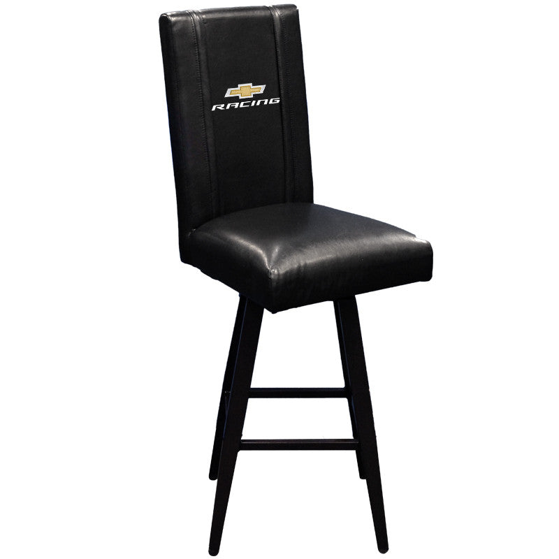 Swivel Bar Stool 2000 With Chevy Racing Logo – Man Cave Gamez