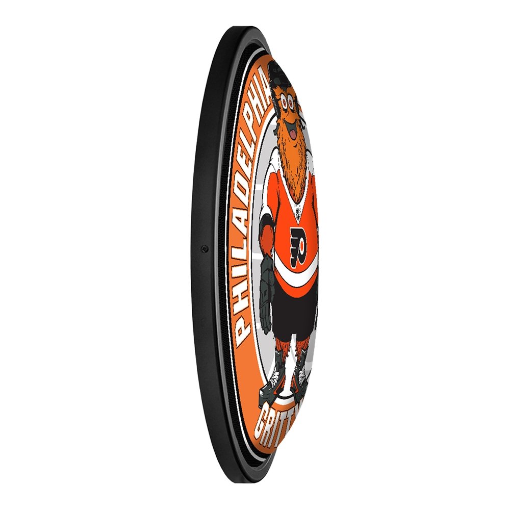 Philadelphia Flyers: Gritty - Round Slimline Lighted Wall Sign - The ...