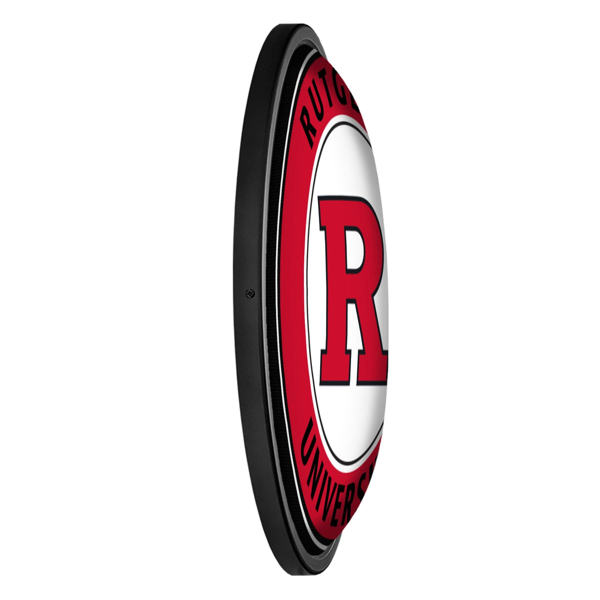 Rutgers Scarlet Knights: Round Slimline Lighted Wall Sign - The Fan ...